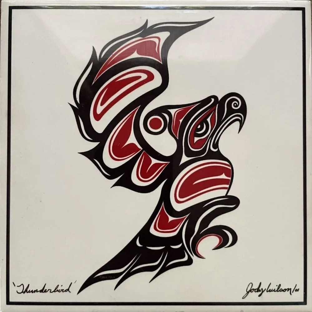 Vintage | Art | Vintage Jody Wilson Thunderbird Ceramic Tile Art Signed ...